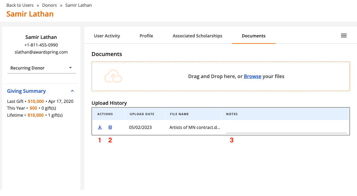 Documents – AwardSpring Help Center